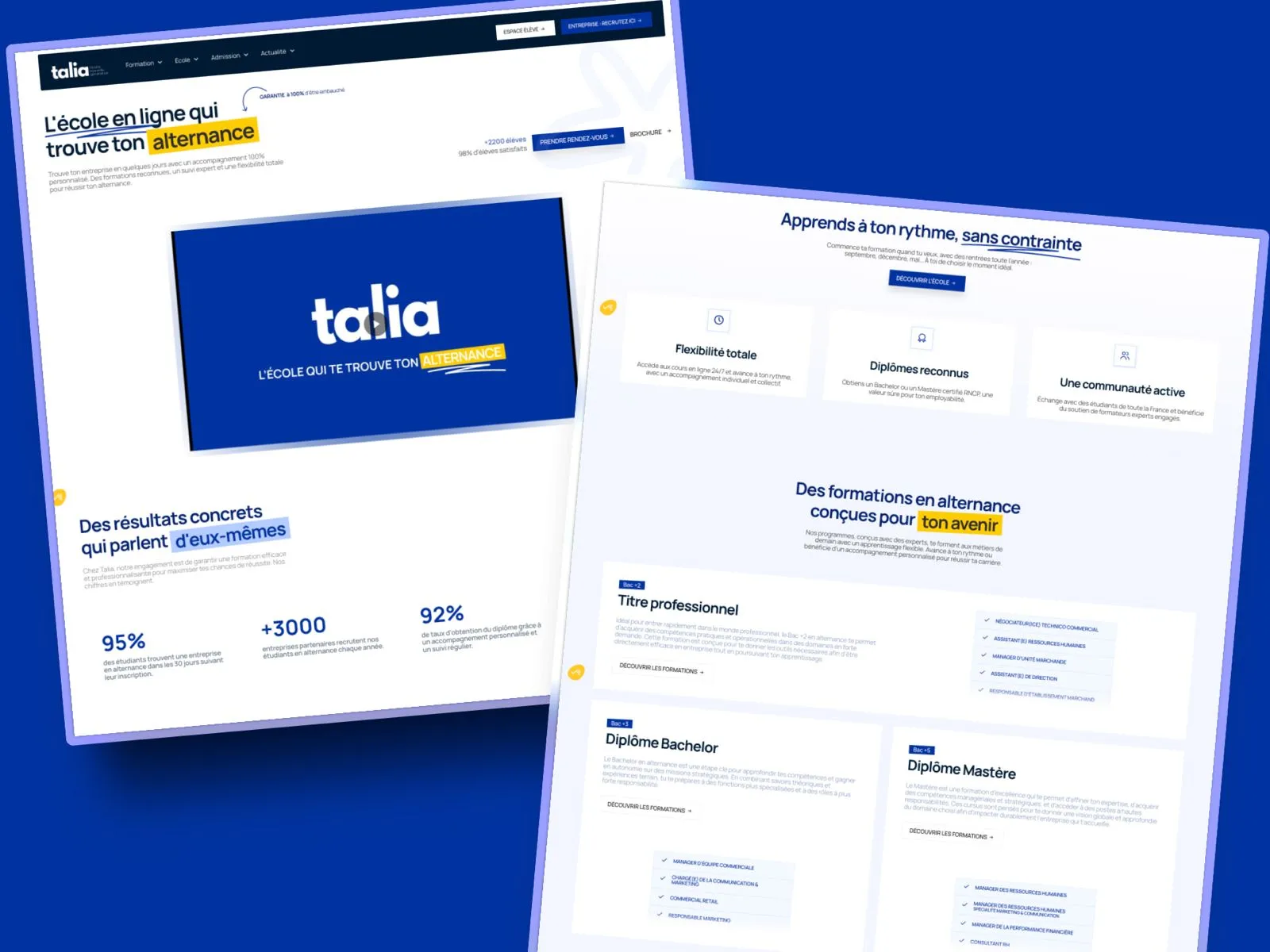 Talia - Webapp | Une réalisation par l'agence Webflow Nemoya